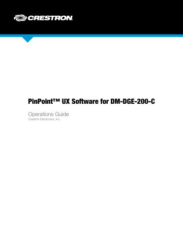 Crestron DM-DGE-200-C Guide | Manualzz