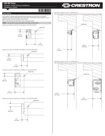 Crestron CSM-QMT Installation Guide | Manualzz