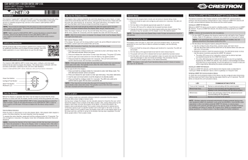 Crestron CSM-QMTDC-DRP-3 Programming Guide | Manualzz
