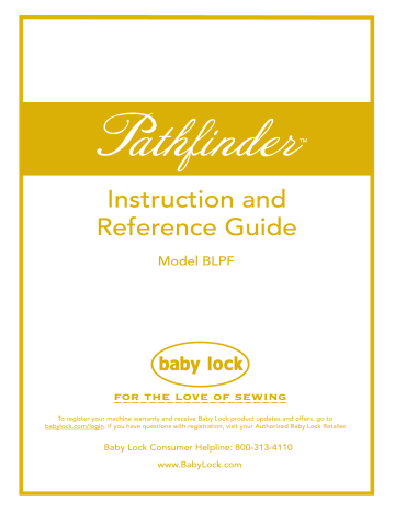 Baby Lock Pathfinder Sewing Machine Guide | Manualzz