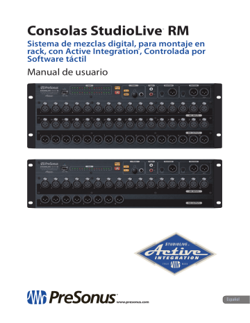 PRESONUS StudioLive RM32AI El manual del propietario | Manualzz