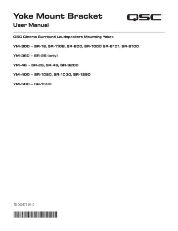 QSC SR-1020 User Manual | Manualzz