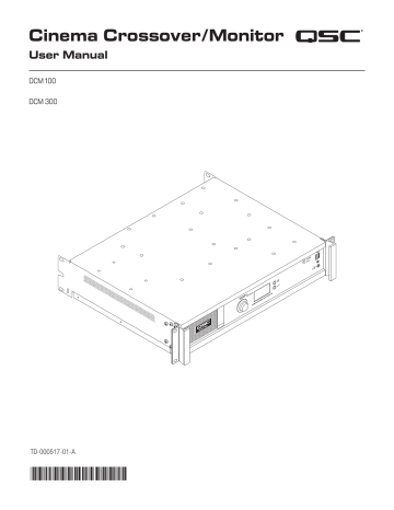 QSC DCM 100 & DCM 300 User Manual | Manualzz