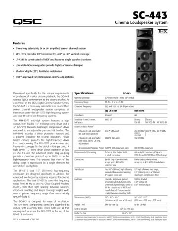 QSC DCS-SC-443C User Manual | Manualzz