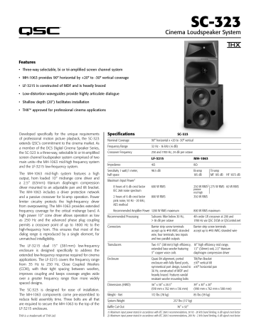 QSC DCS-SC-323C User Manual | Manualzz