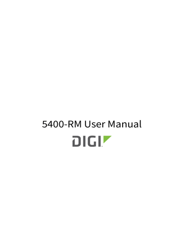 Digi 5400-RM Cellular Remote Manager User Guide | Manualzz