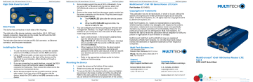 MultiTech MTR-LNA7-B07-US Cellular Router Quick Start Guide | Manualzz