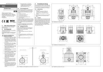 SICK ES21 Emergency stop pushbutton Bedienungsanleitung | Manualzz