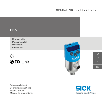 SICK PBS Pressure switch Bedienungsanleitung | Manualzz