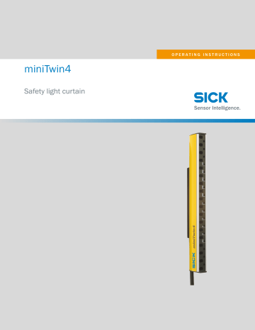 Sick miniTwin4 Safety light curtain Operating instructions | Manualzz