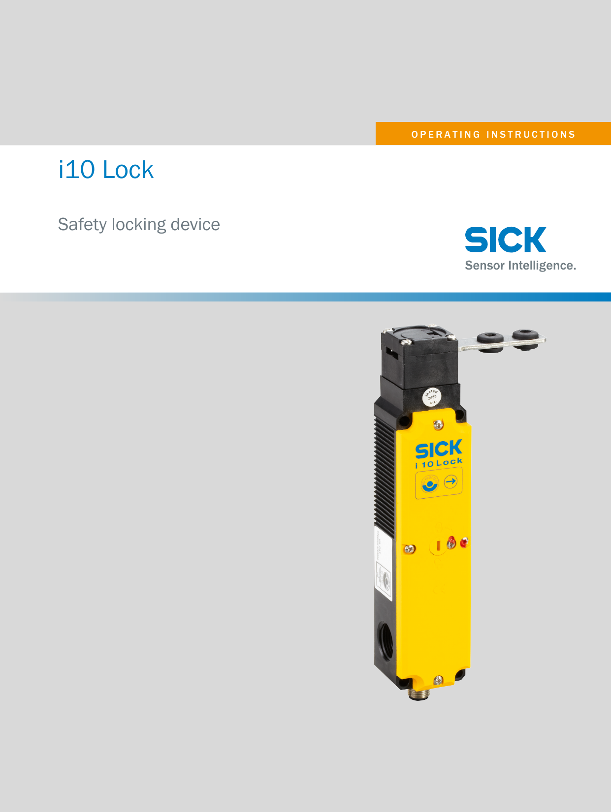 Sick i10 Lock Operating instructions | Manualzz