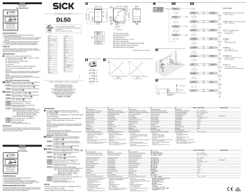 SICK DL50 Mode d'emploi | Manualzz