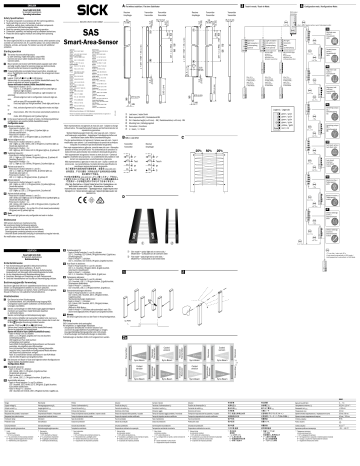 Sick SAS Smart-Area-Sensor Operating instructions | Manualzz