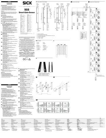 SICK SGS Smart-Gate-Sensor Mode d'emploi | Manualzz
