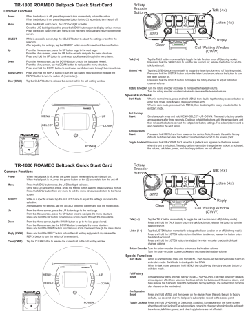 RTS Tr-1800 Manual | Manualzz