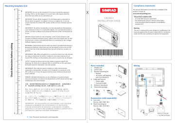 Simrad Cruise 5 Installation Manual | Manualzz