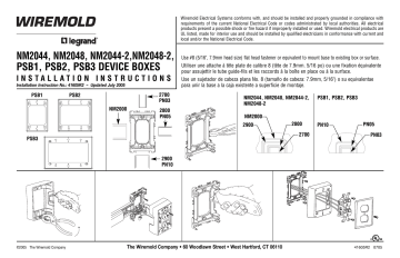 Legrand Device Box Installation Instruction | Manualzz