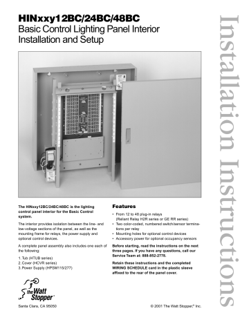 Legrand Basic Relay Panel Installation Instruction | Manualzz