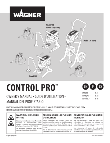 Wagner ControlPro HEA 150/170/190 Owner's Manual | Manualzz