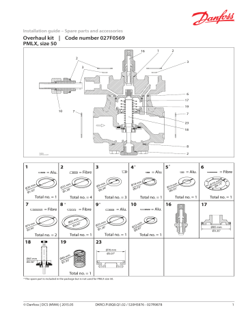 Danfoss 027F0569 installation Guide | Manualzz