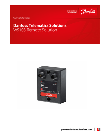 Danfoss WS103 User Guide | Manualzz