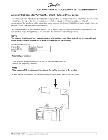 Danfoss VLT HVAC Drive FC 102 Installation Guide | Manualzz