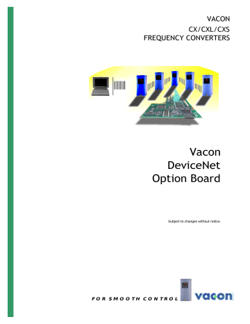 Danfoss VACON CX (Legacy Product) User Guide | Manualzz