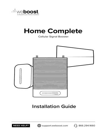 weBoost Home Complete 470145 Installation Guide | Manualzz