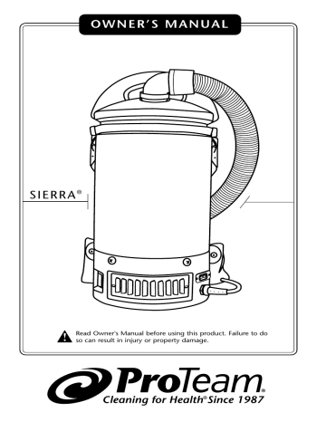 ProTeam Sierra Owner's Manual | Manualzz