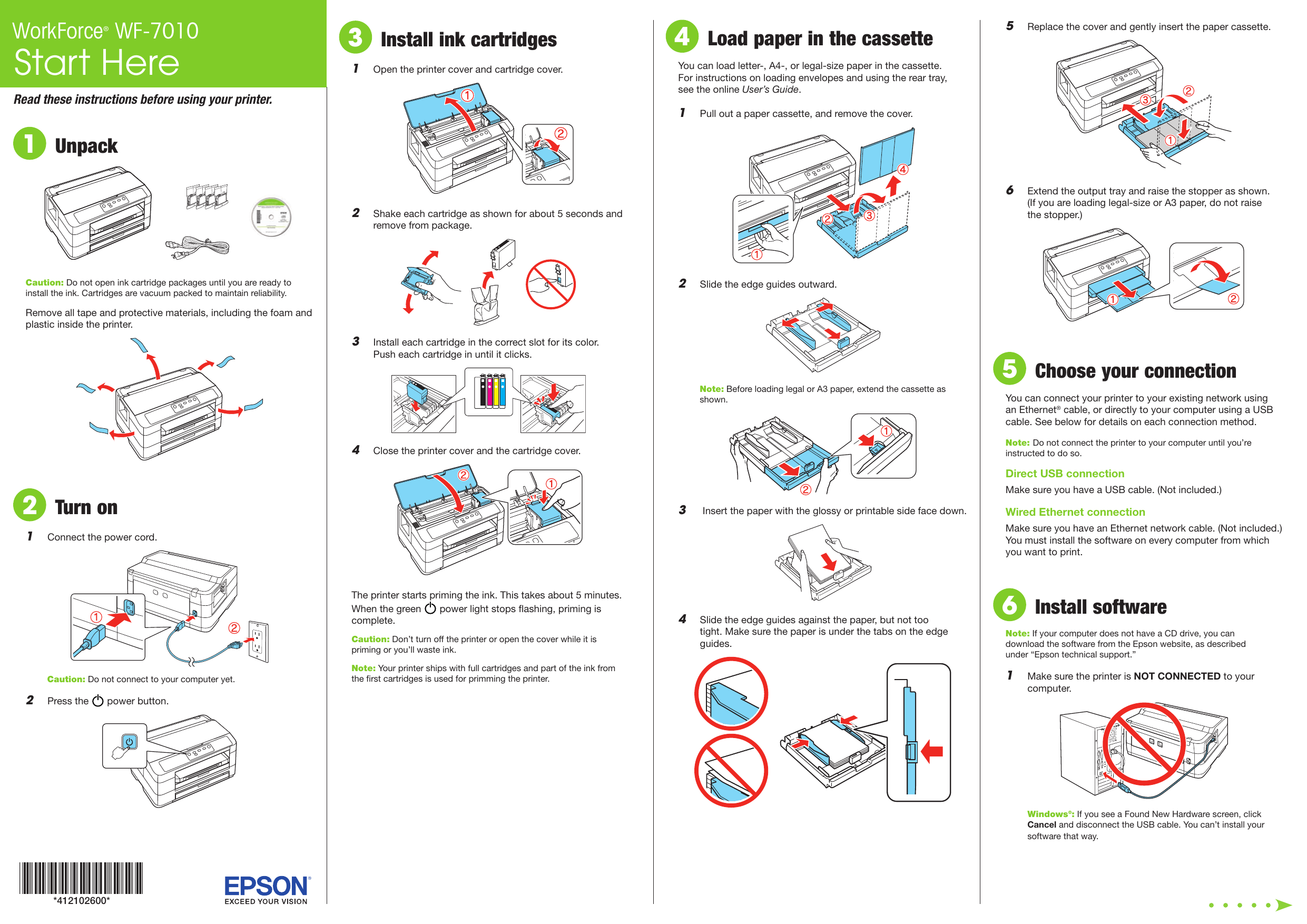 Epson WorkForce WF-7010 Instructions | Manualzz