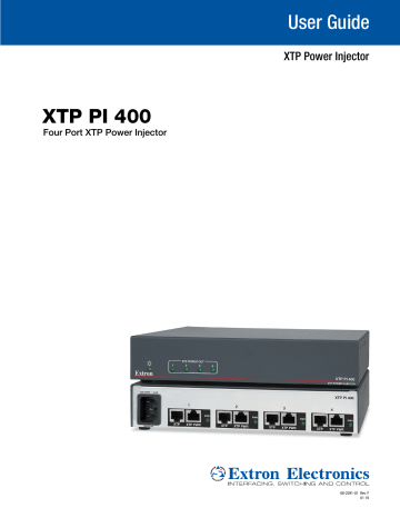 Extron XTP PI 400 User guide | Manualzz