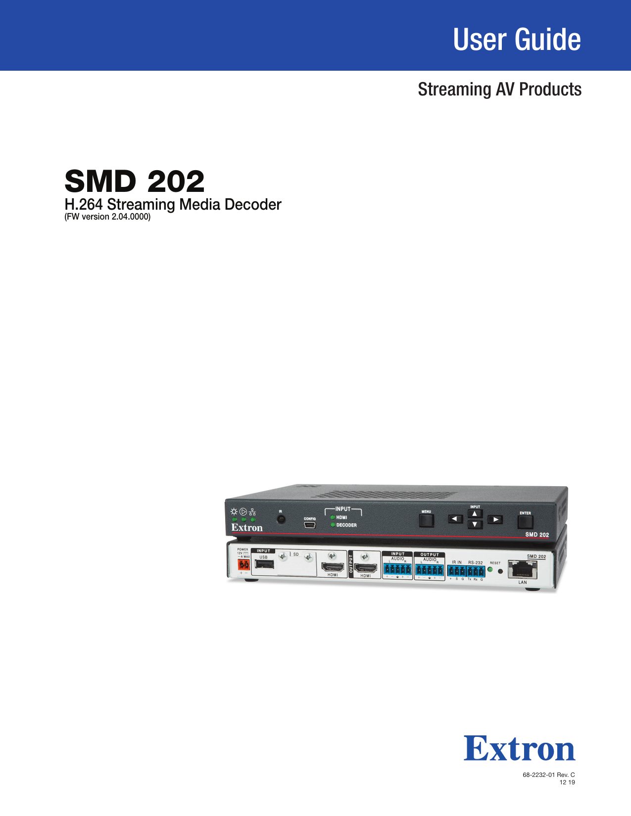 Extron SMD 202 Manual | Manualzz