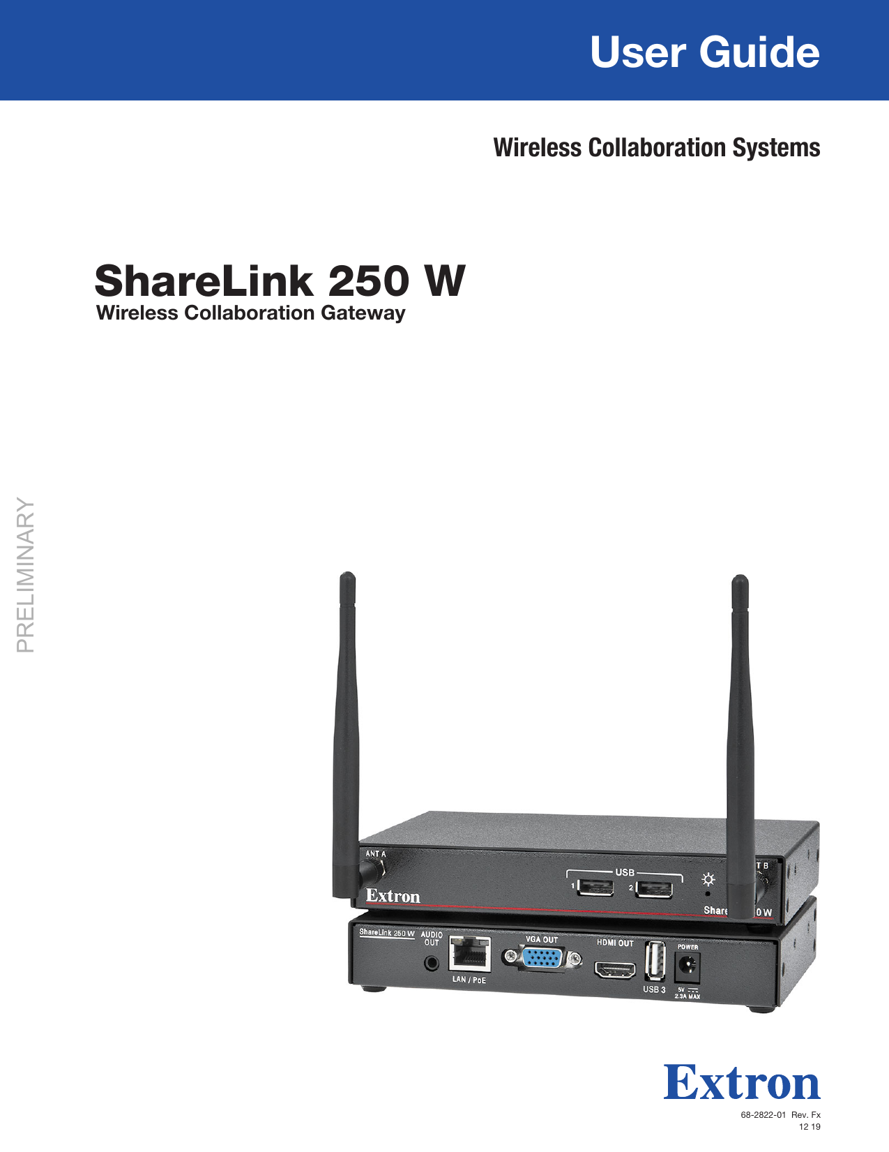 Extron ShareLink 250 Series Manual | Manualzz