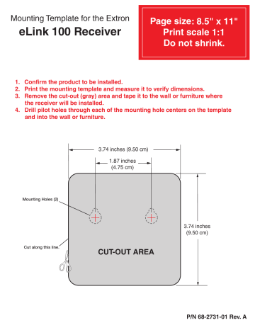 Extron eLink 100 Template | Manualzz