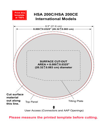 Extron Hideaway HSA 200C Template | Manualzz
