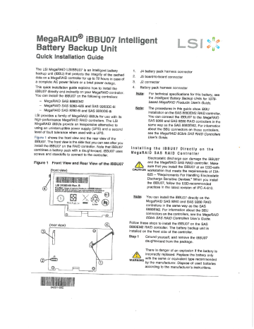 Broadcom MegaRAID LSIiBBU07 User Guide | Manualzz