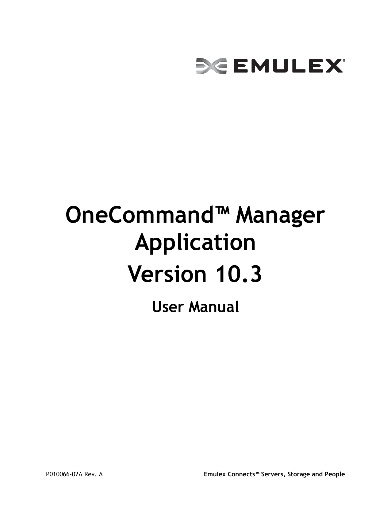 Broadcom OneCommand ManagerApplication User Guide | Manualzz
