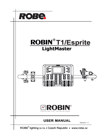 Robe Robin T1 Esprite LightMaster User Manual | Manualzz