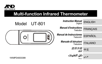 AND UT-801 instruction manual | Manualzz