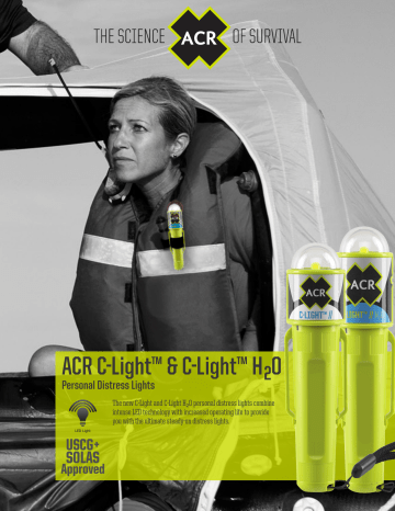 ACR Electronics C-Light™ H20 Spec Sheet | Manualzz