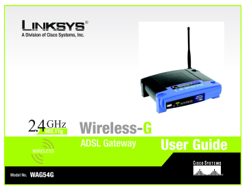 Linksys WAG54G Wireless-G ADSL Gateway User Guide | Manualzz