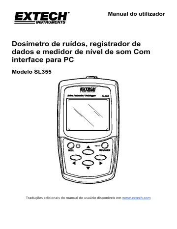 Extech Instruments SL355 Personal Noise Dosimeter/Datalogger Manual do ...