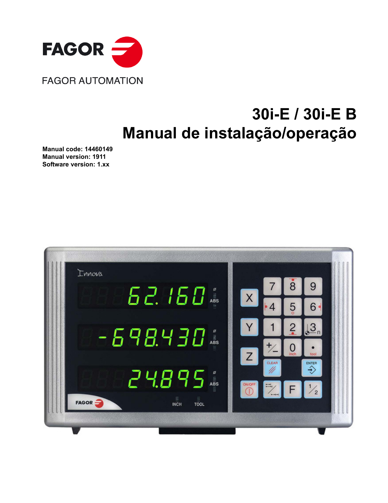 Fagor DRO 30i Manual do usuário | Manualzz