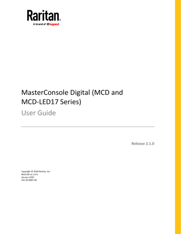 Raritan MasterConsole® Digital User Guide | Manualzz