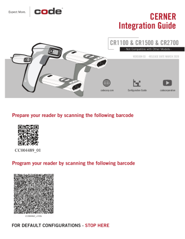 Code Cerner Integration guide | Manualzz