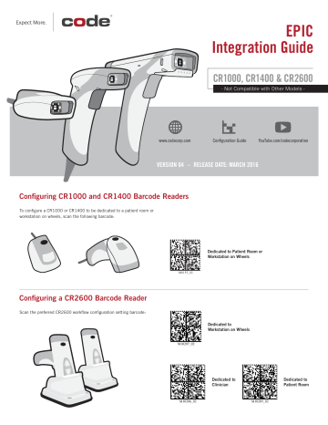 Code CR1000 Integration guide | Manualzz