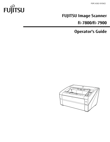 Fujitsu fi-7800/fi-7900 scanner Operator's Guide | Manualzz