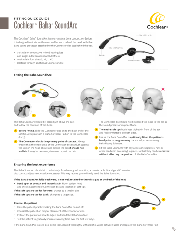 Cochlear Baha SoundArc Quick Guide | Manualzz