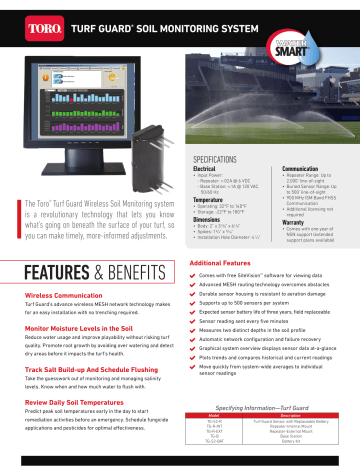 Toro Turf Guard Sensors User manual | Manualzz