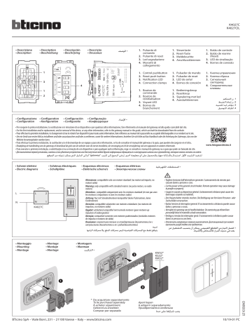 Bticino K4027C Manuel utilisateur | Manualzz